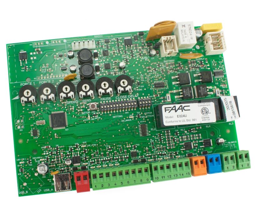 FAAC 202025 E024U CONTROL BOARD – Protec Controls