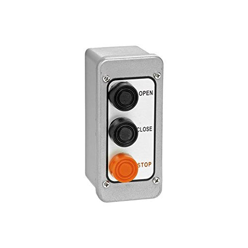 PBT-3 Open/Close/Stop Exterior Control Station (Metal) – Protec Controls